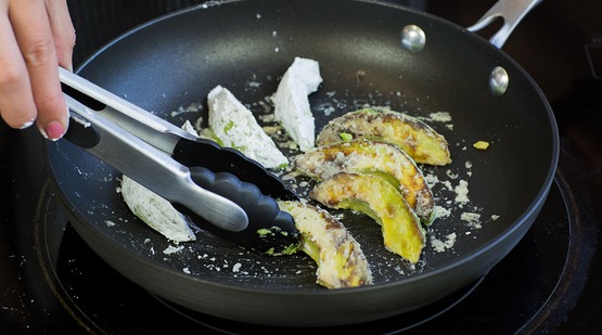 Crispy Avocado and Date-Glazed Vegetables over Cauliflower Rice