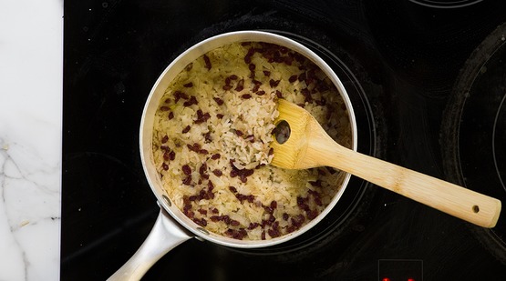 Persian Stuffed Peppers with Creamy Lentils & Toasted Pistachios