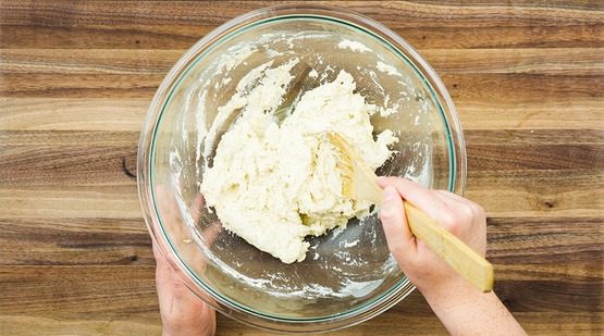 Cornmeal Arepas with Black Beans and Zucchini Citrus Salsa