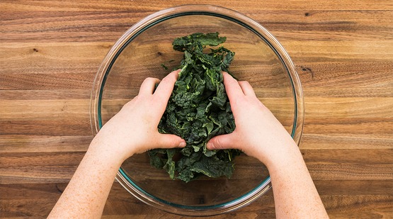 Loaded Kale Caesar with Smoky Butter Beans and Roasted Broccolini
