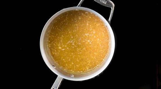 Burmese Shan Tofu with Miso Caramel and Black Quinoa