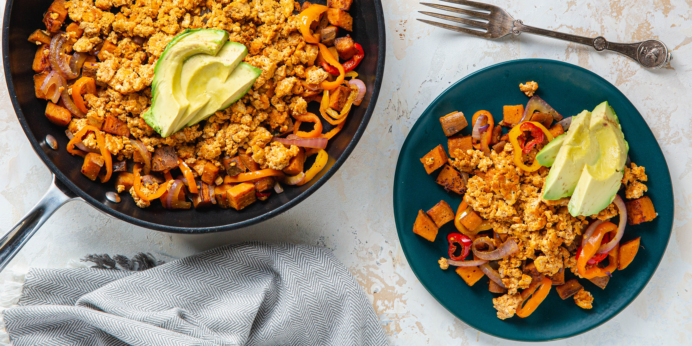 Smoky Tofu & Sweet Potato Hash | Plant-Based Recipes