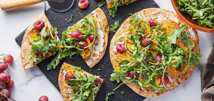 Winter Squash Flatbread | Plant-Based Recipes