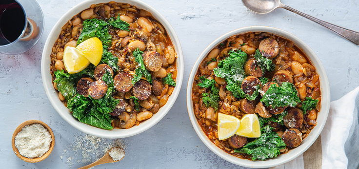 Good-Luck Pasta and Beans | Plant-Based Recipes