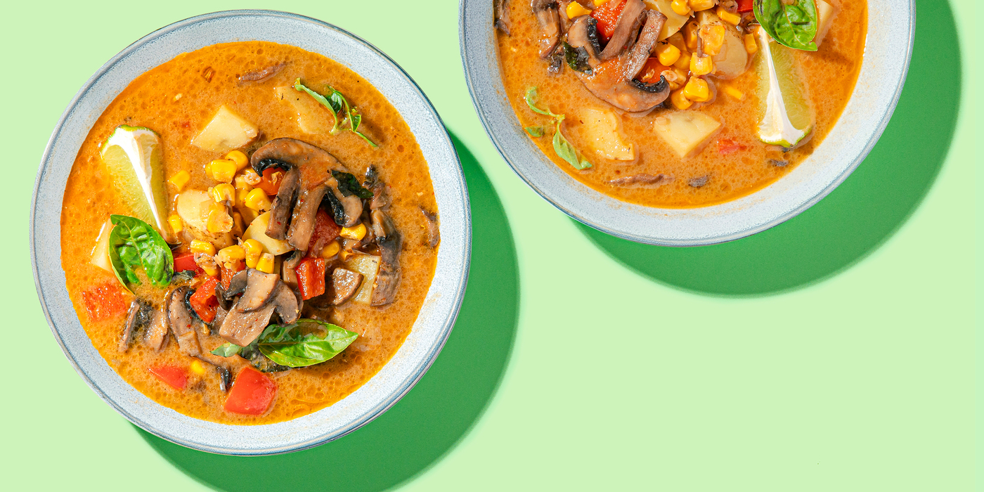 Thai Vegetable Corn Chowder | Plant-Based Recipes