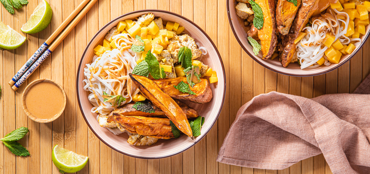 Chilled Mango Tamarind Noodles | Plant-Based Recipes