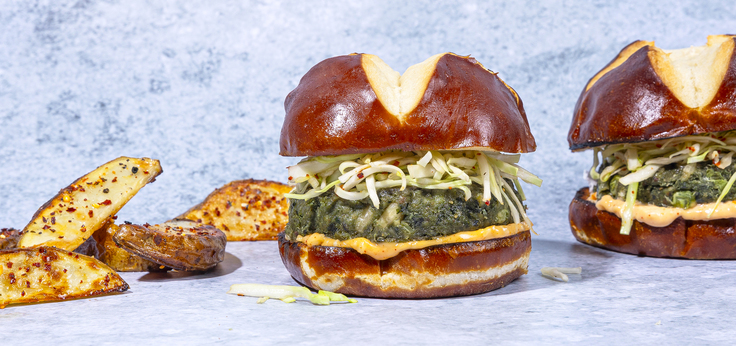 Spicy Green Burgers | Plant-Based Recipes