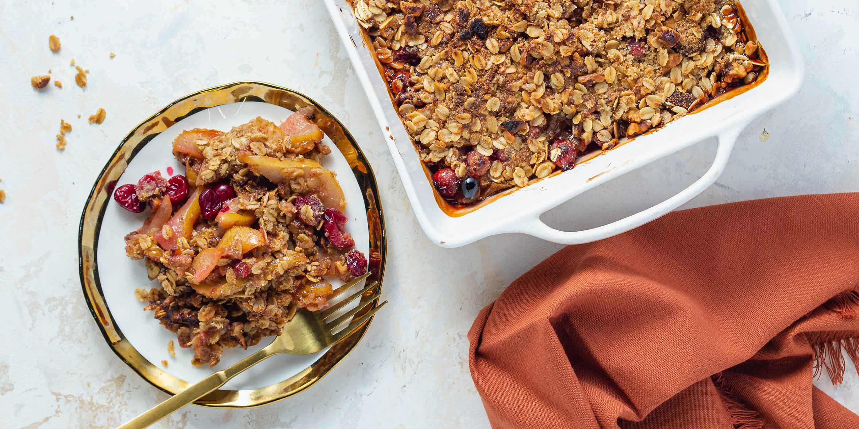 Pear Cranberry Crisp | Plant-Based Recipes