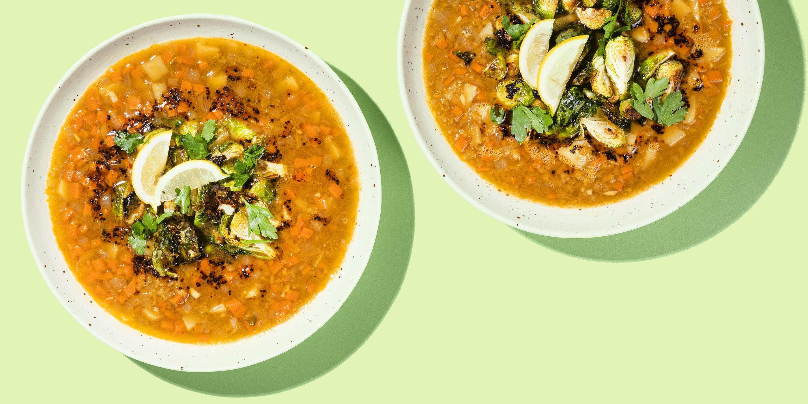 Chile-Mint Red Lentil Soup | Plant-Based Recipes