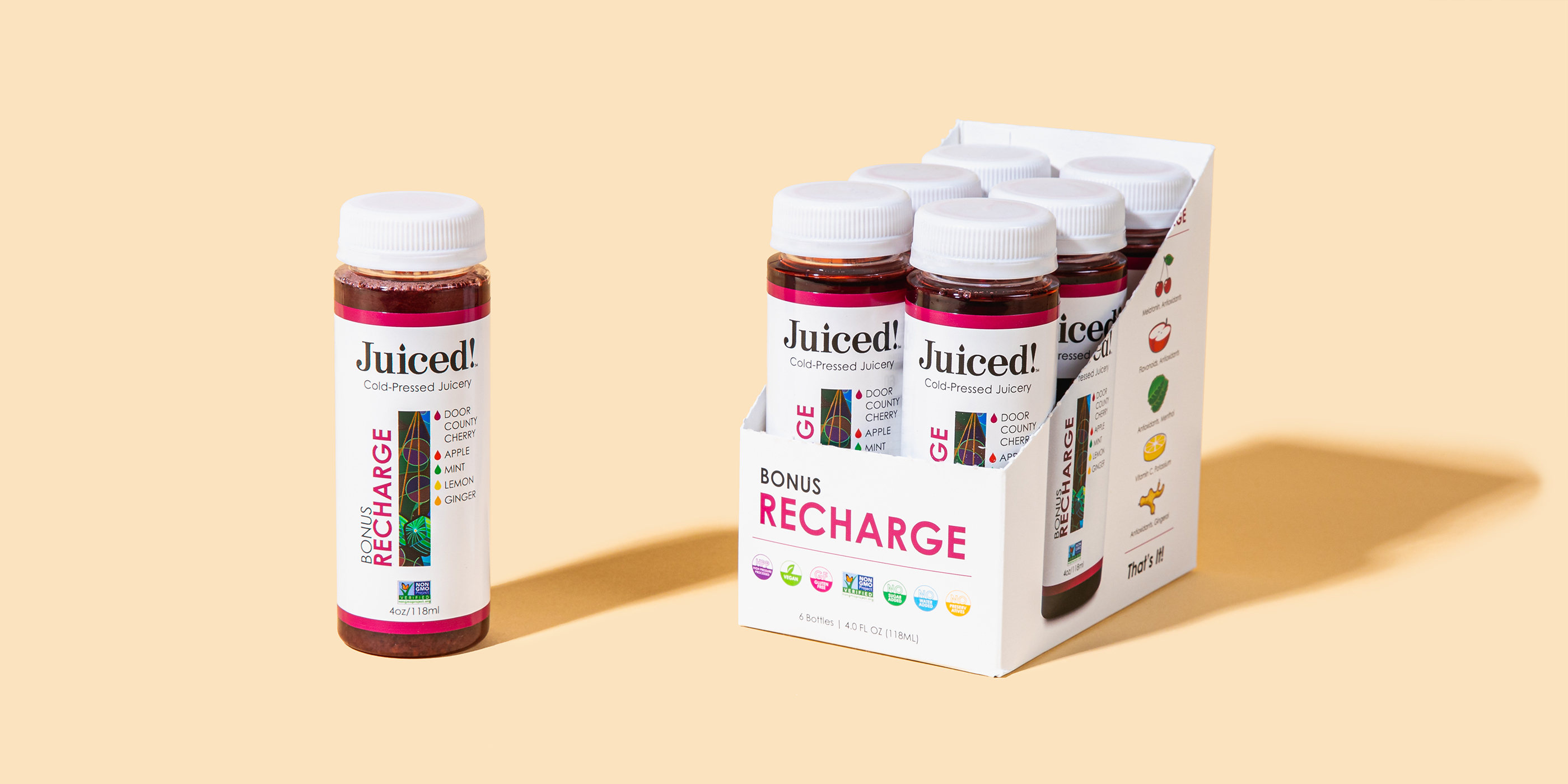 Recharge Bonus Shots 6-Pack | Plant-Based Recipes