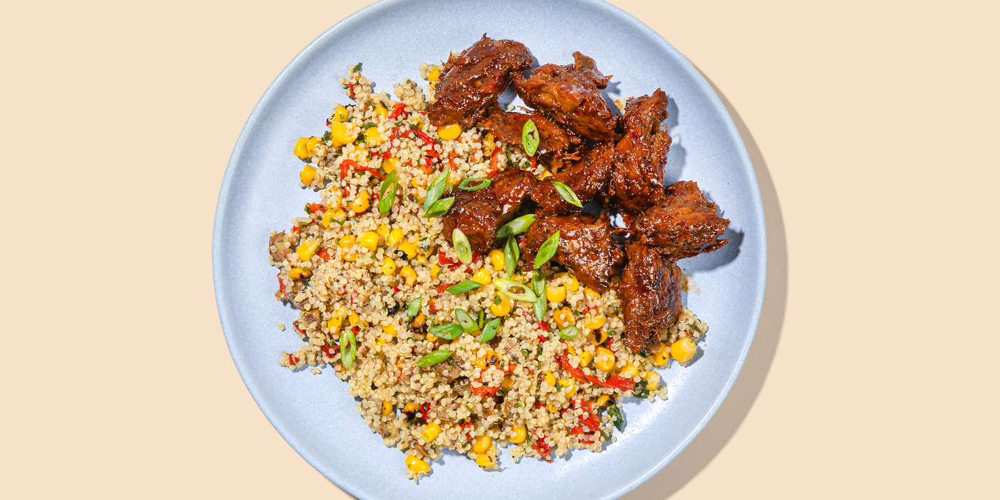 Bali BBQ-Glazed Shiitake Protein | Plant-Based Recipes