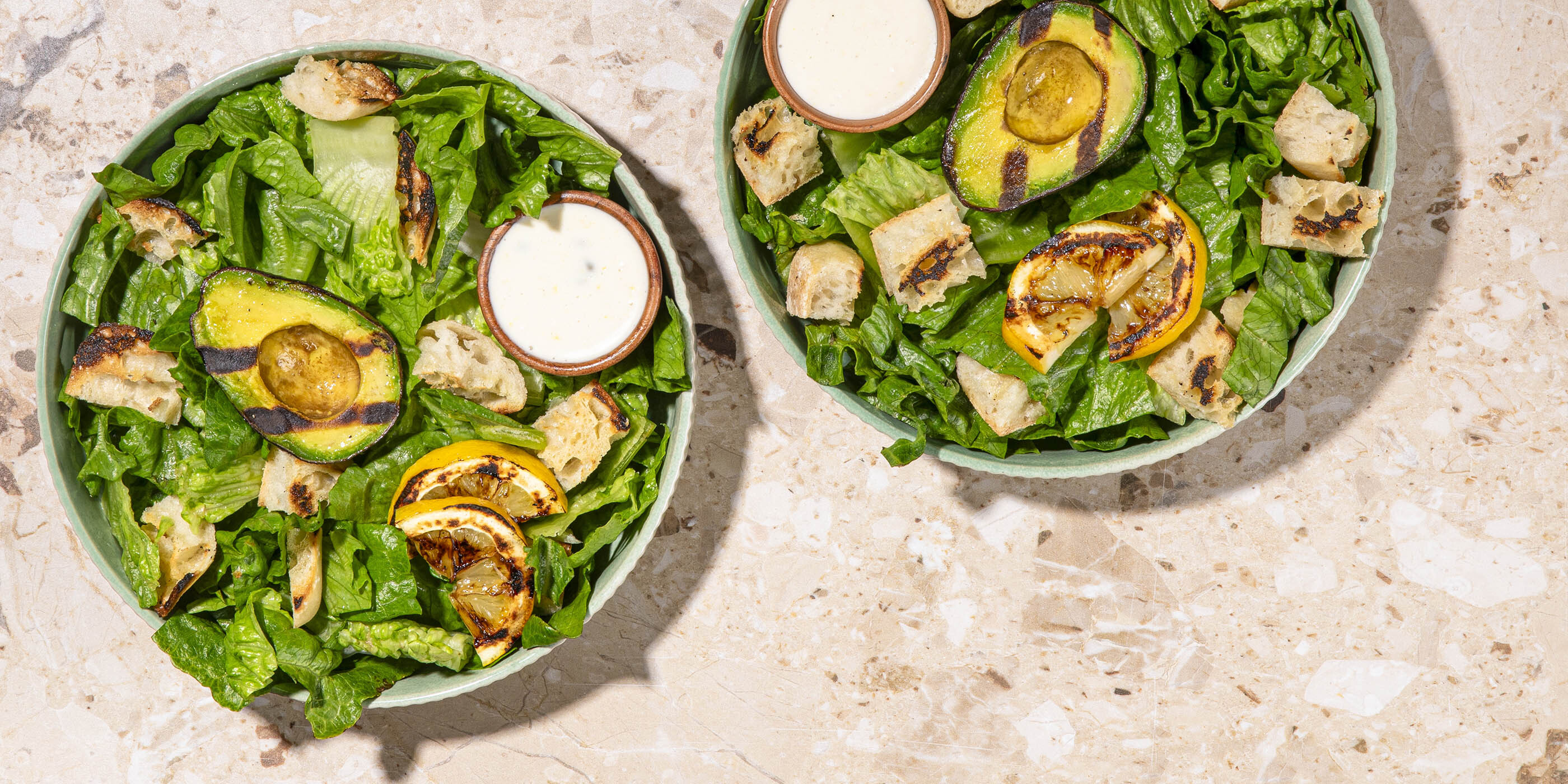 Grilled Summer Caesar Salads | Plant-Based Recipes