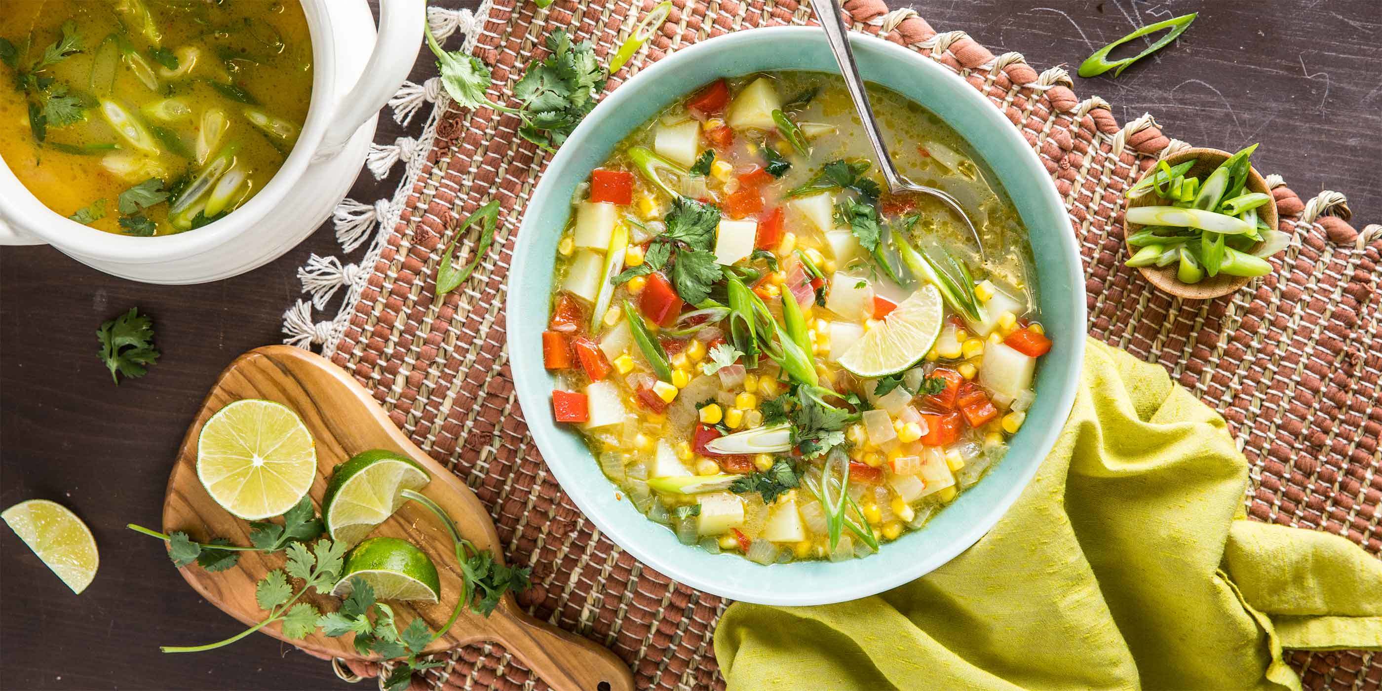 Thai Coconut Corn Chowder | Plant-Based Recipes