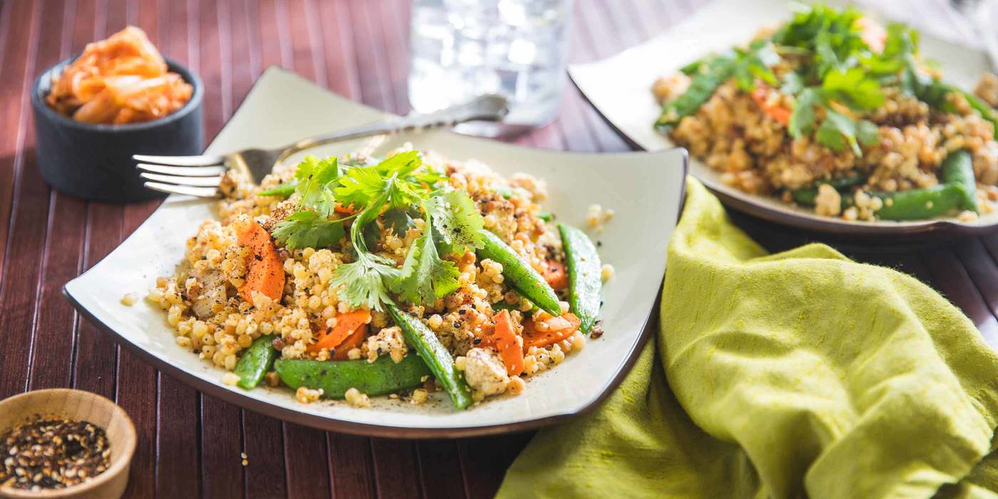 Kimchi Fried Pearls | Plant-Based Recipes