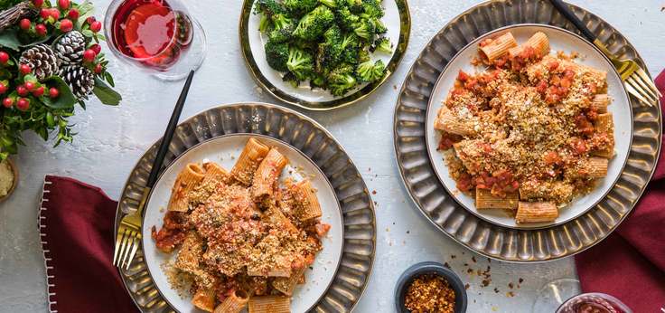 Mario Batali’s Rigatoni | Plant-Based Recipes