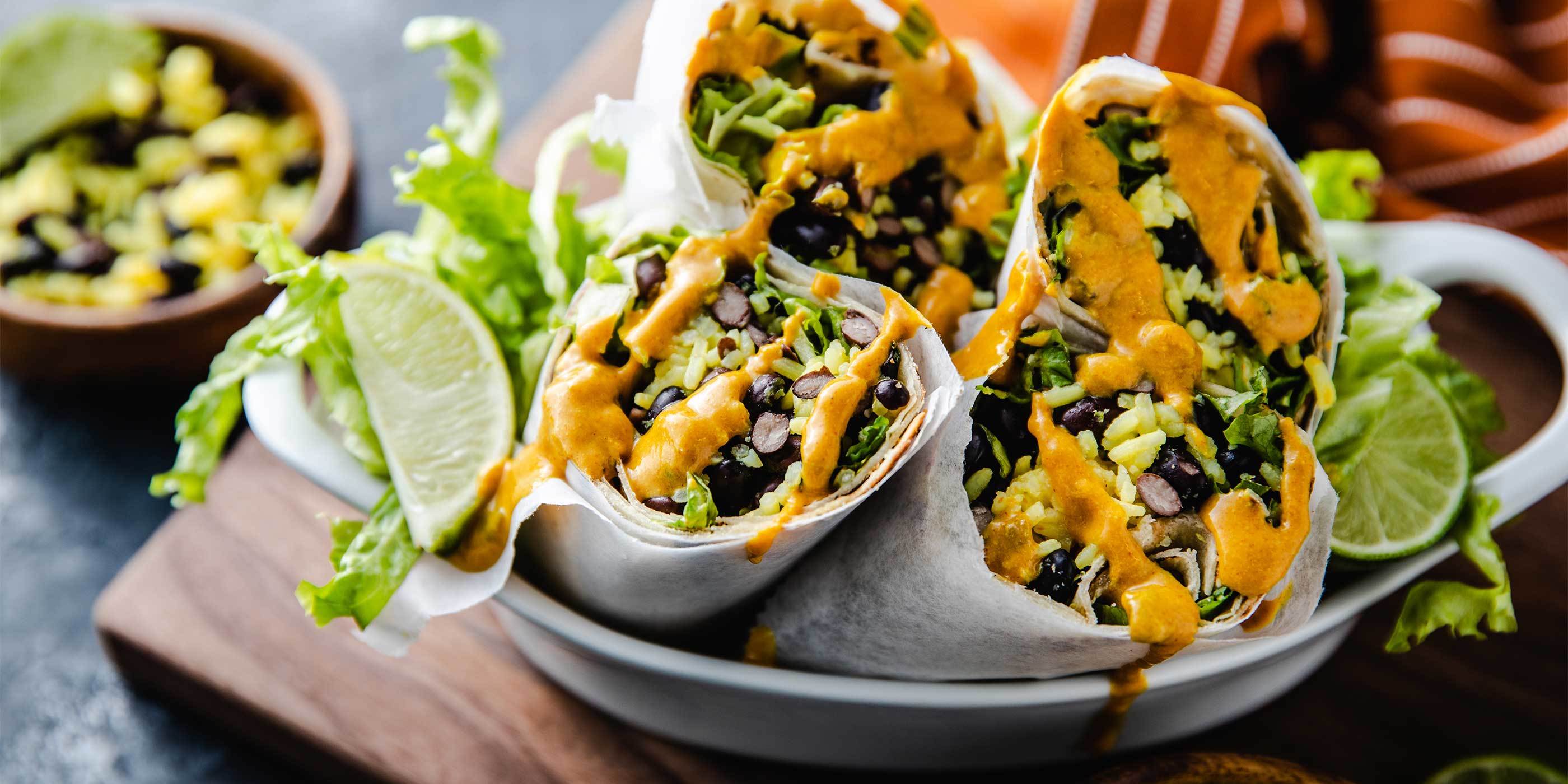 Black Bean & Rice Burritos | Plant-Based Recipes