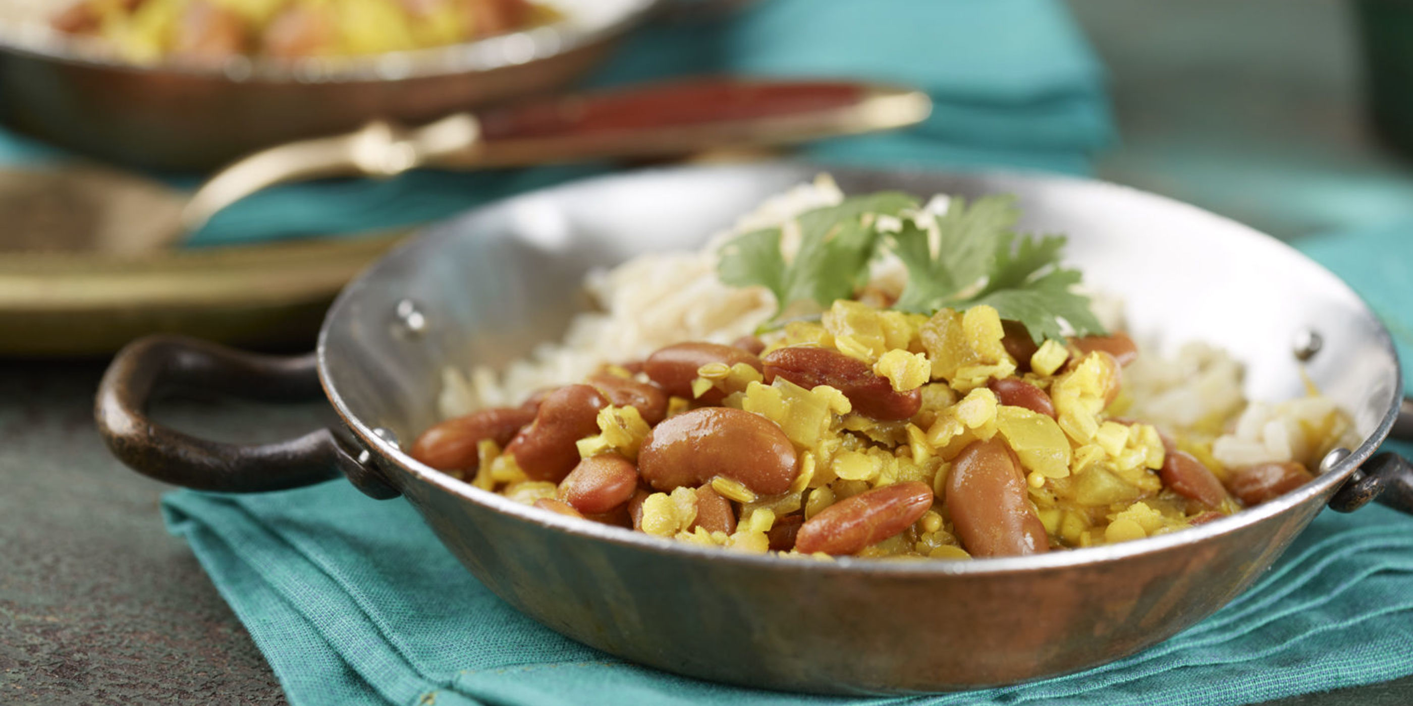 Fragrant Kidney Bean Lentil Dal | Plant-Based Recipes