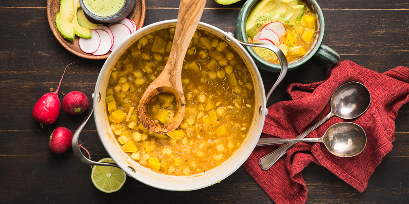 Spring Beet Posole | Plant-Based Recipes