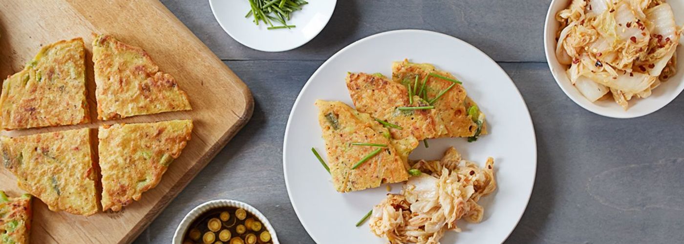 Pa Jun with Quick Kimchi