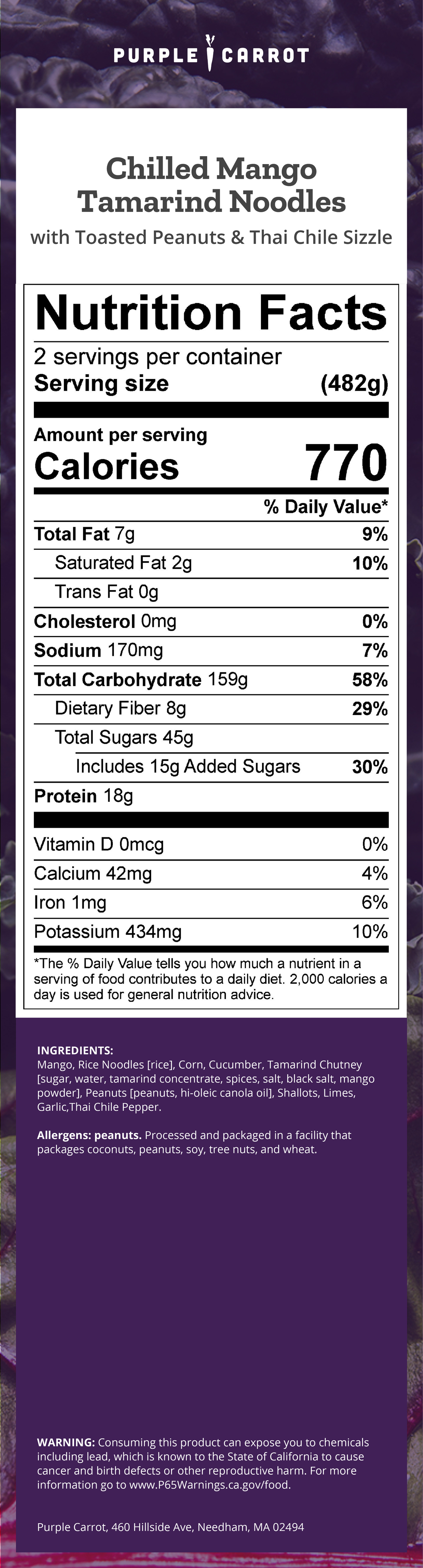 Chilled Mango Tamarind Noodles | Plant-Based Recipes