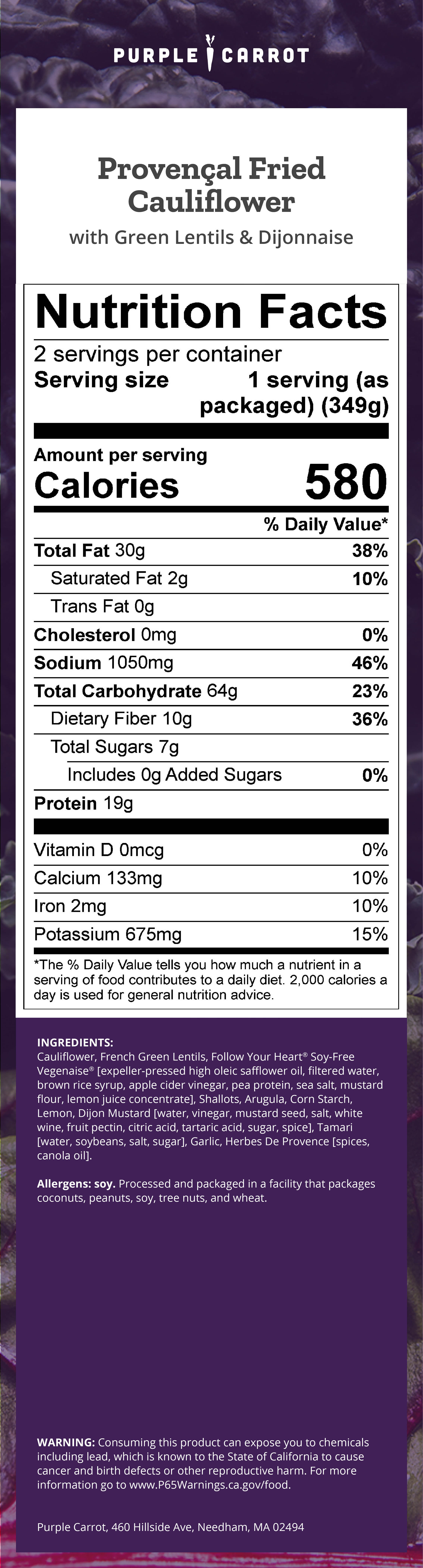 Provençal Fried Cauliflower | Plant-Based Recipes