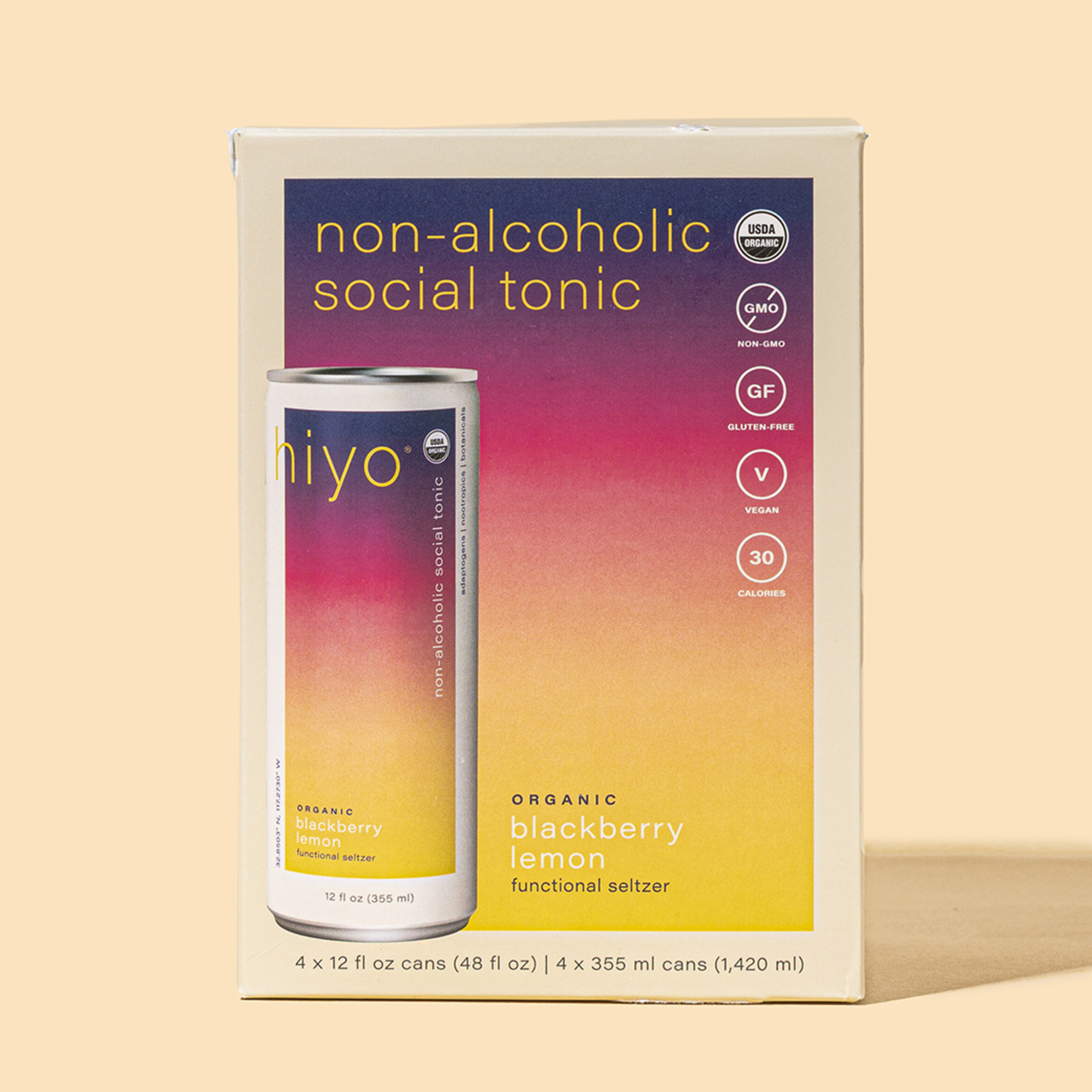 Blackberry Lemon Social Tonic 4-Pack | Plant-Based Recipes