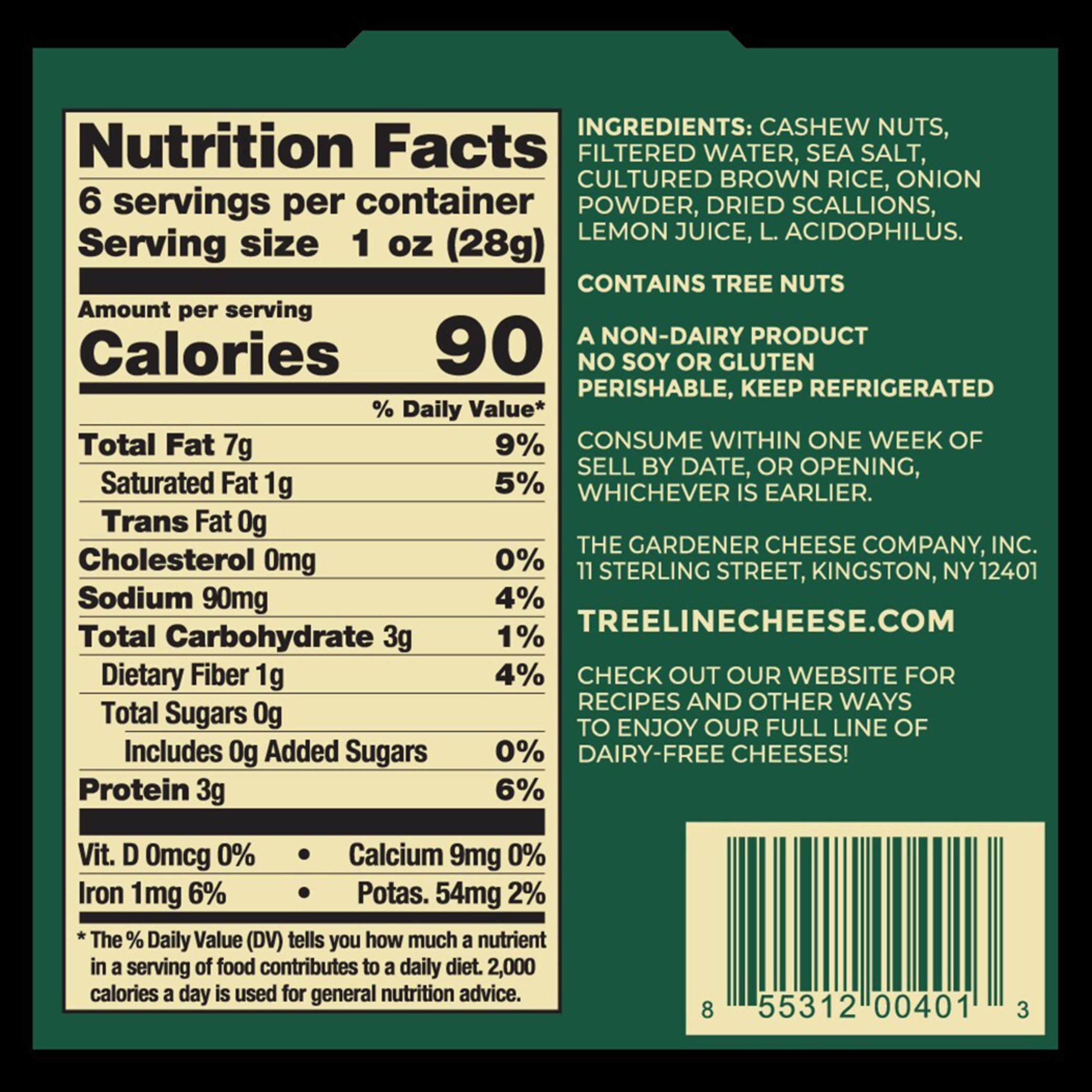 Creamy Scallion French-Style Cheese | Plant-Based Recipes