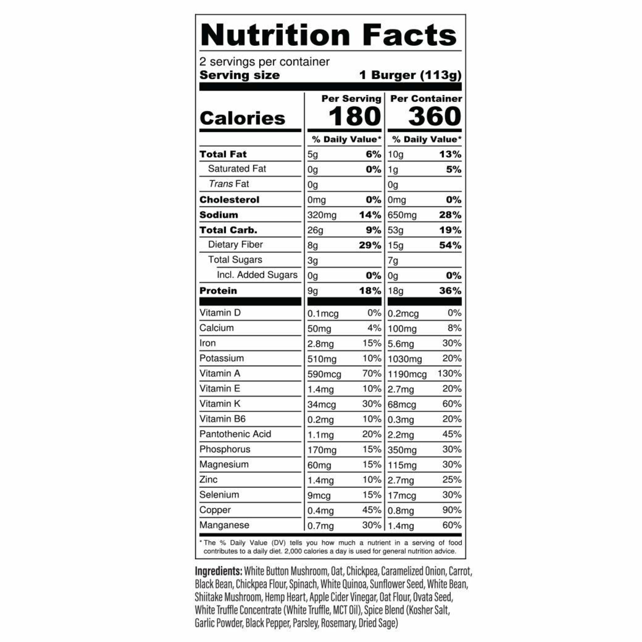 Truffle Burger | Plant-Based Recipes